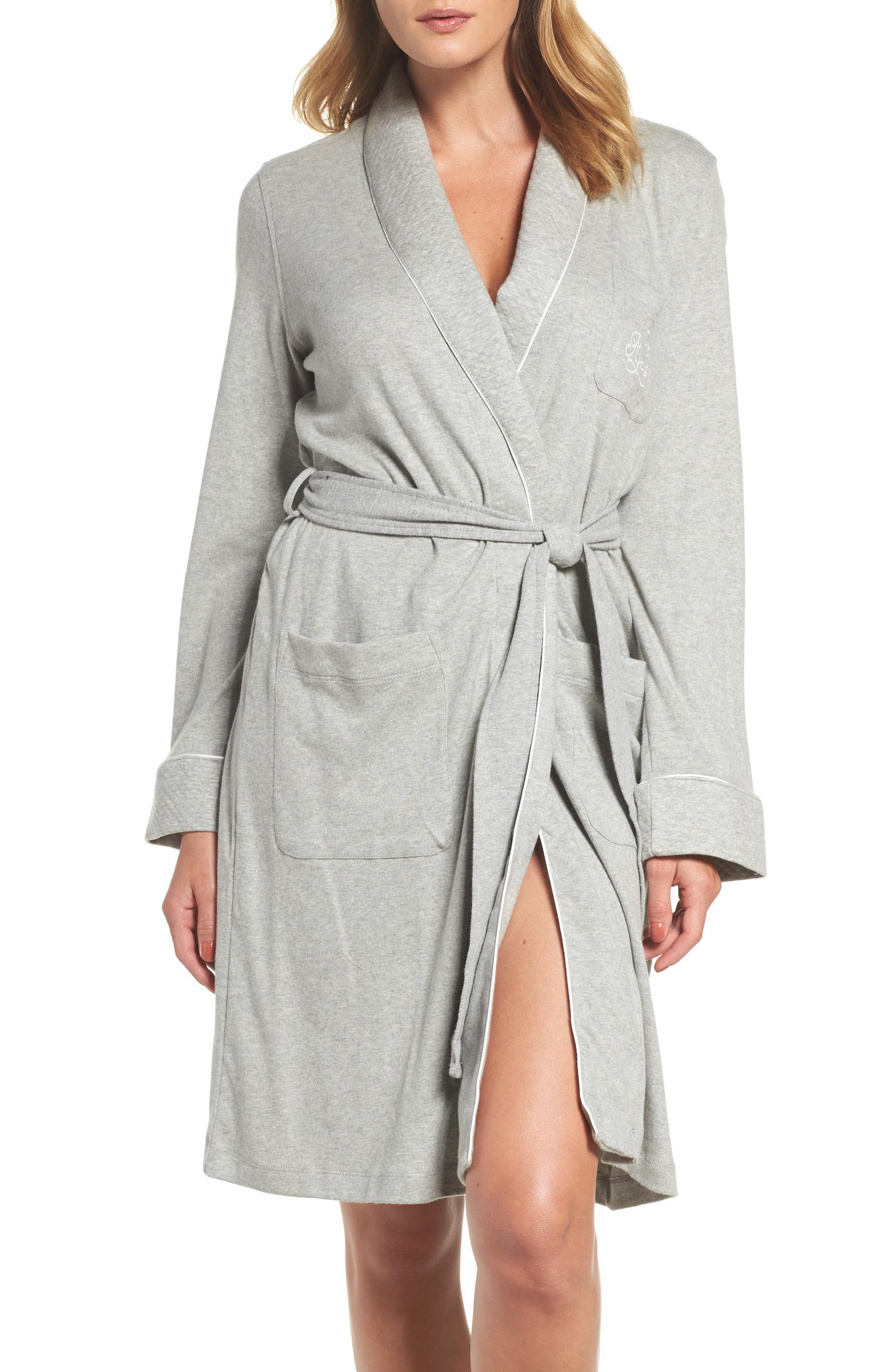 Lauren Ralph Lauren + Quilted Collar Robe
