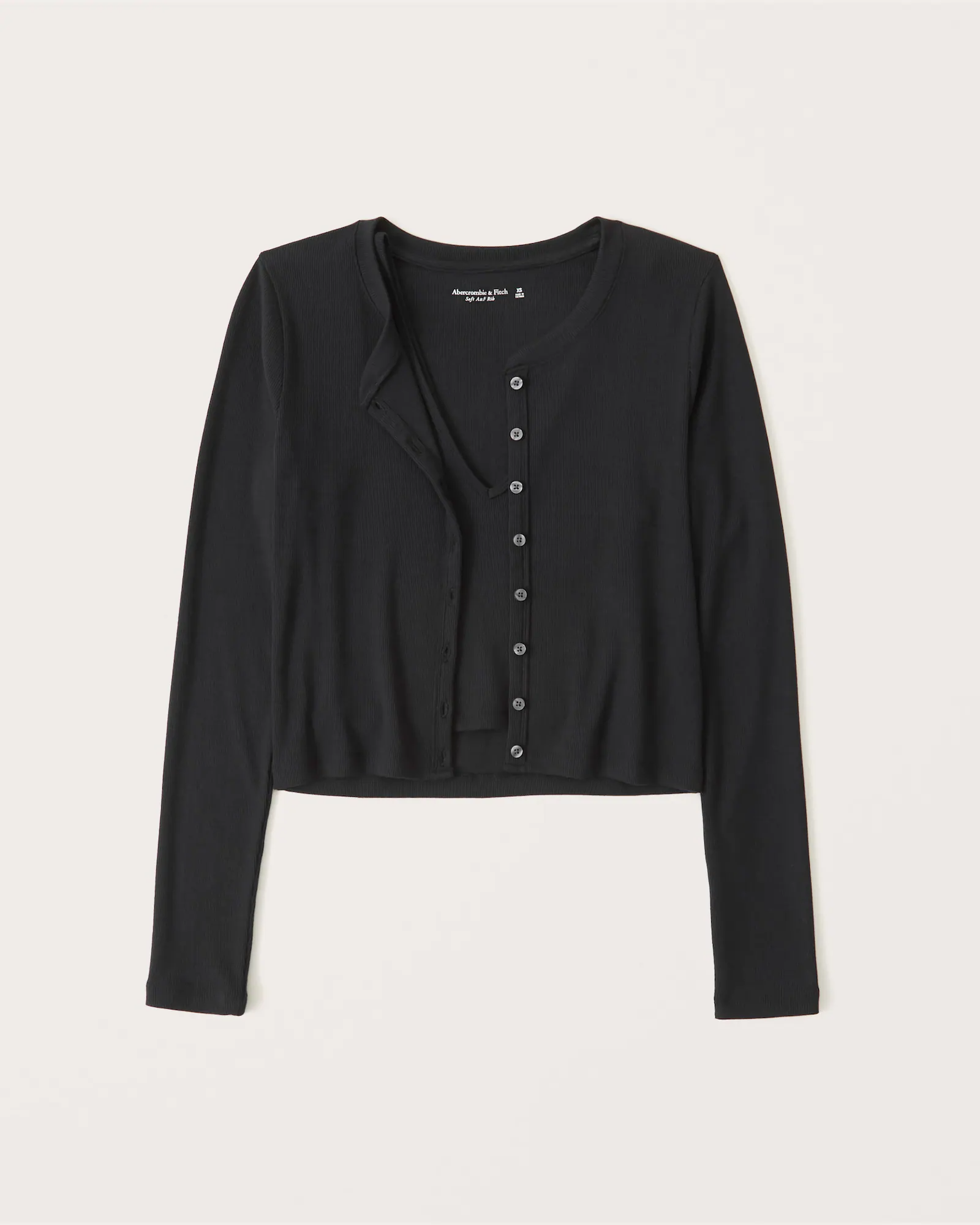 Abercrombie and Fitch + Ribbed Tank and Cardigan Set