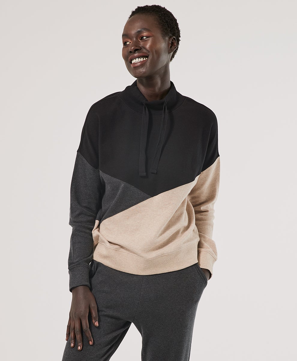 PACT + Airplane Colorblock Pullover