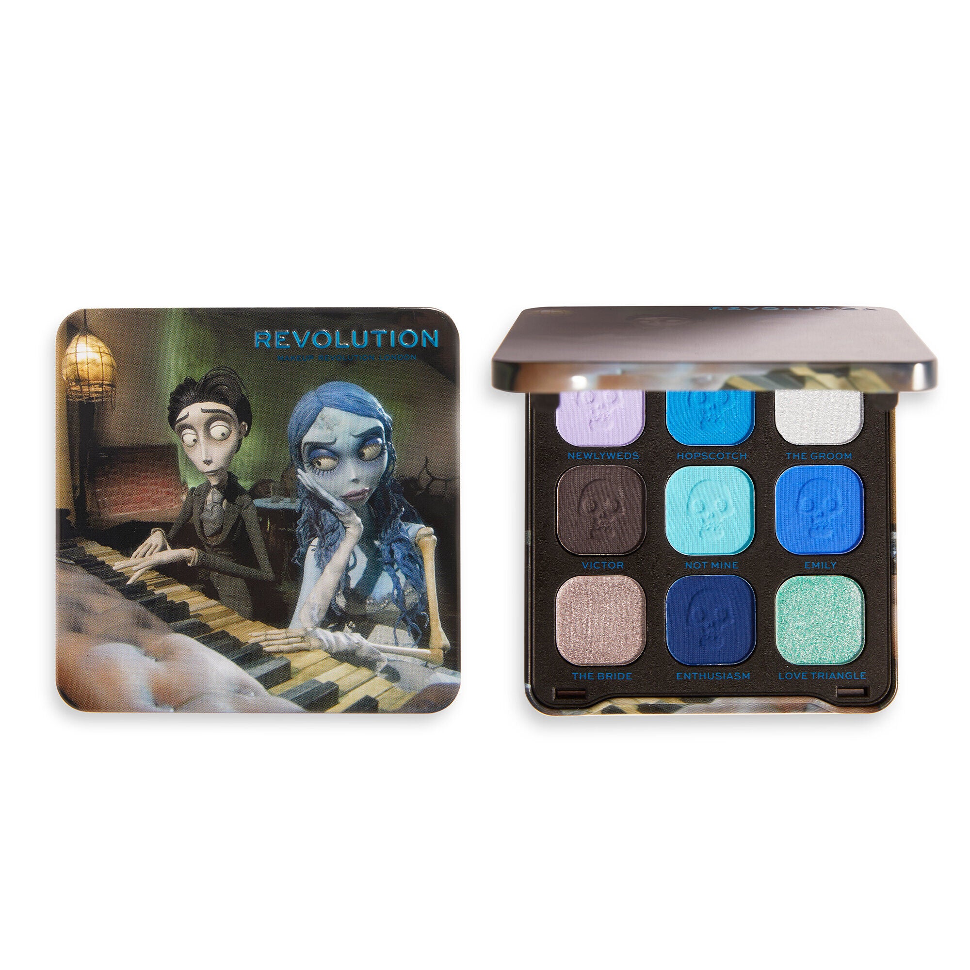 Corpse Bride X Makeup Revolution + The Newly Weds Eyeshadow Palette