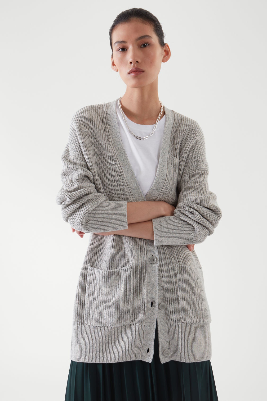 COS + Oversized Knitted Cardigan