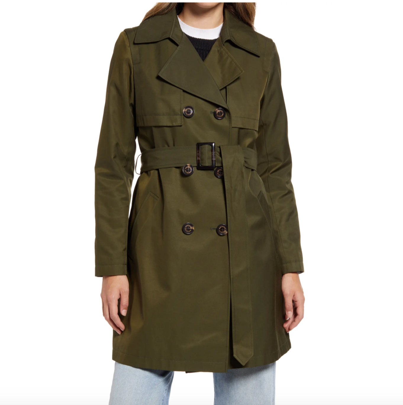 Sam Edelman + Water Repellent Trench Coat