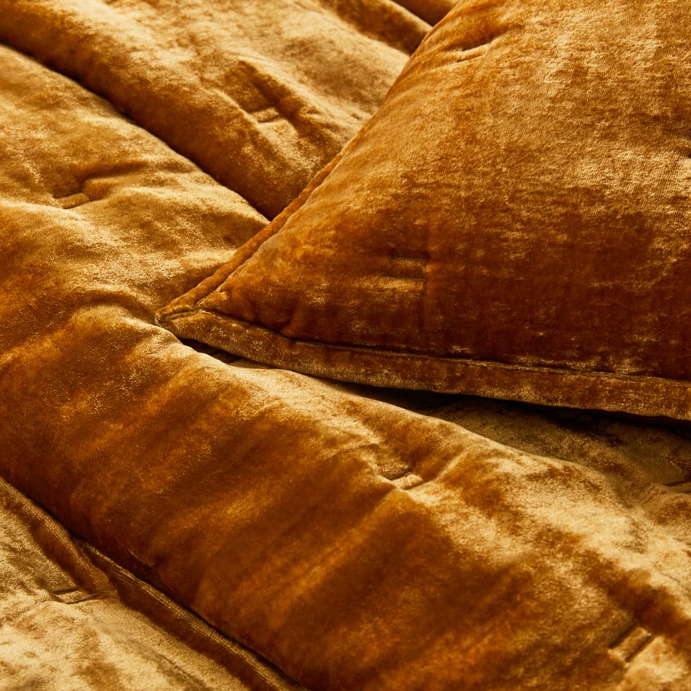 West Elm + Lush Velvet Tack Stitch Quilt