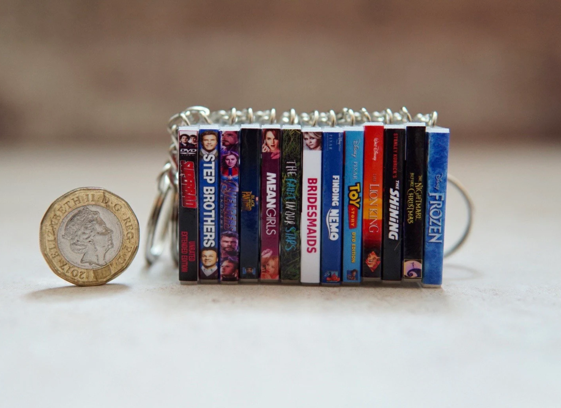MisfitToysStore + Miniature Movie/Film DVD Keychains & Magnets