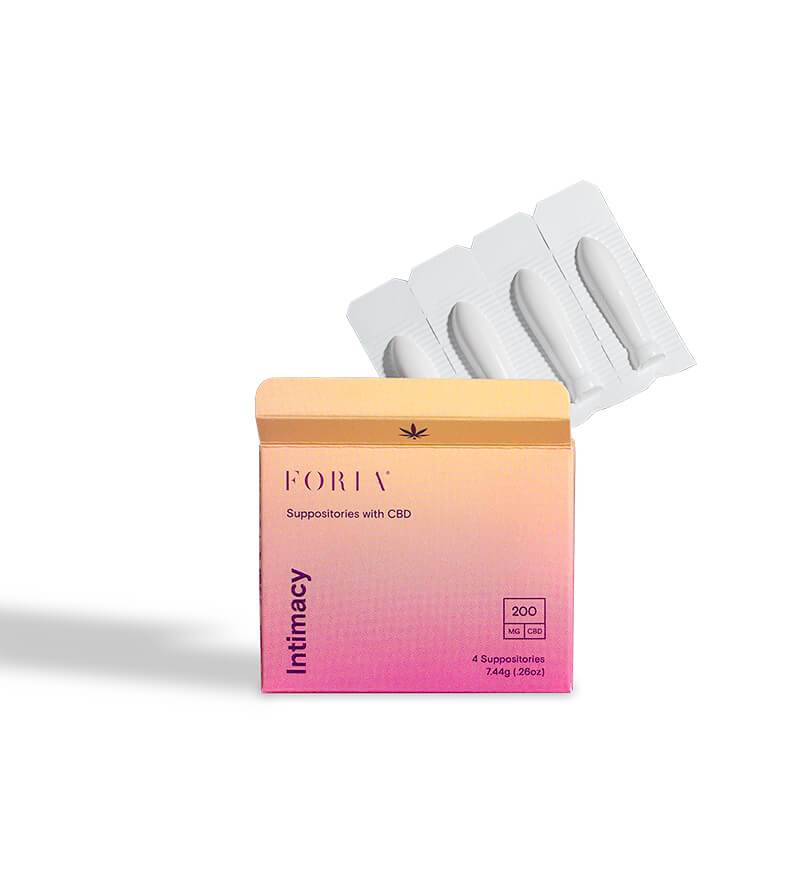 Foria Wellness + Intimacy Suppositories With CBD