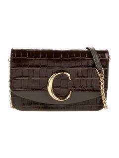 Chloé + Chloé Embossed C Crossbody Bag
