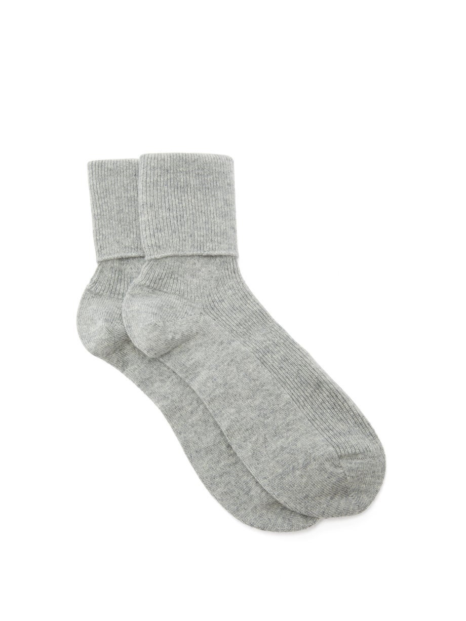Johnstons of Elgin + Johnstons Of Elgin Ribbed Cashmere Socks