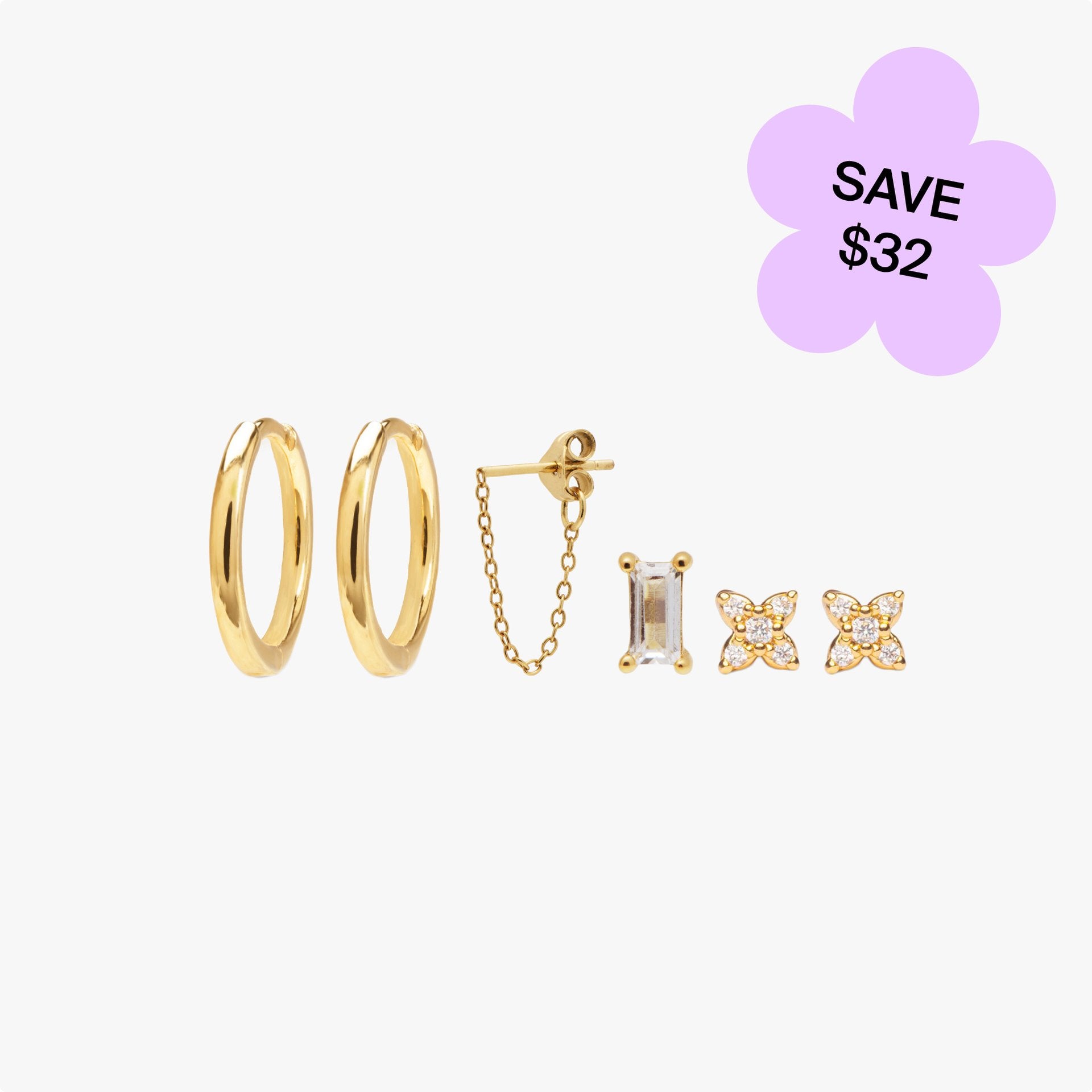 Studs + Delicate Best Seller Set