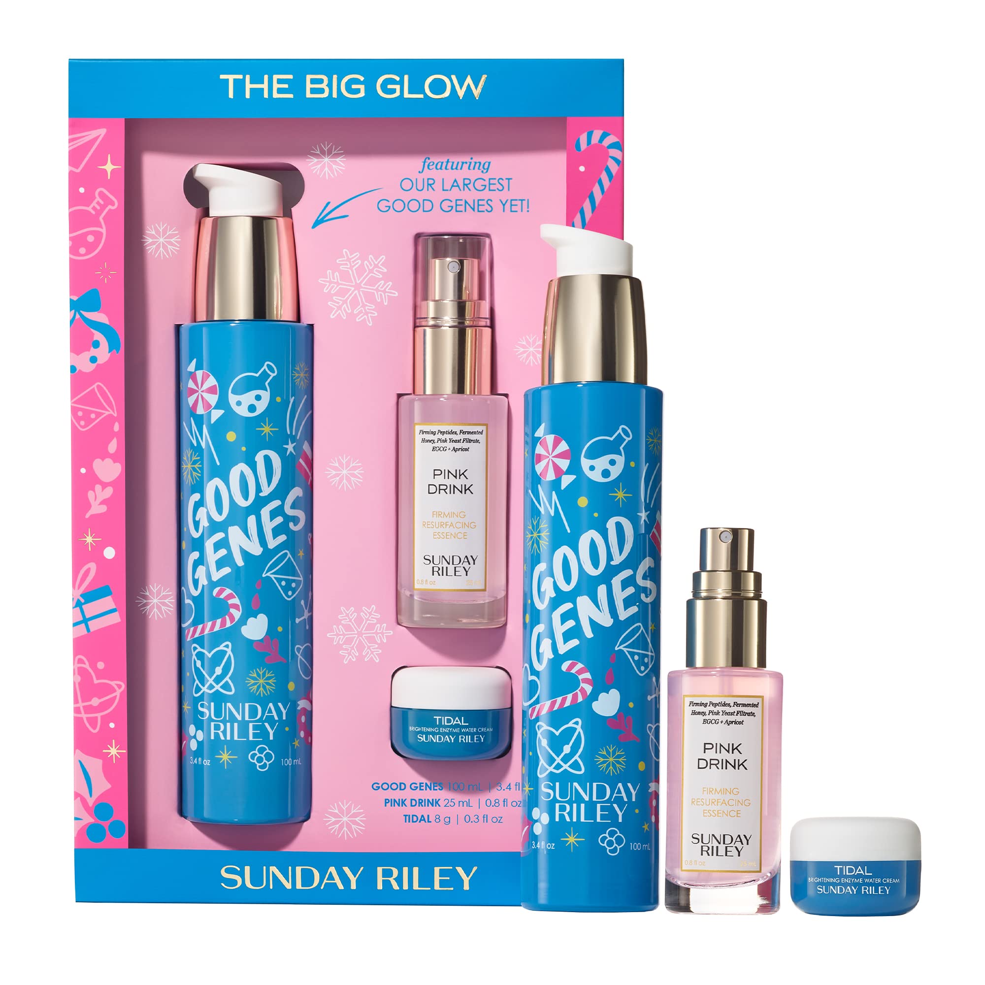 Sunday Riley + The Big Glow Deluxe Good Genes Kit