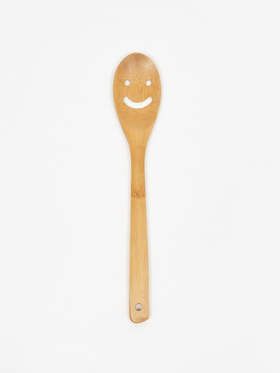 Time Concept + Bamboo Smiley Cooking Spoon