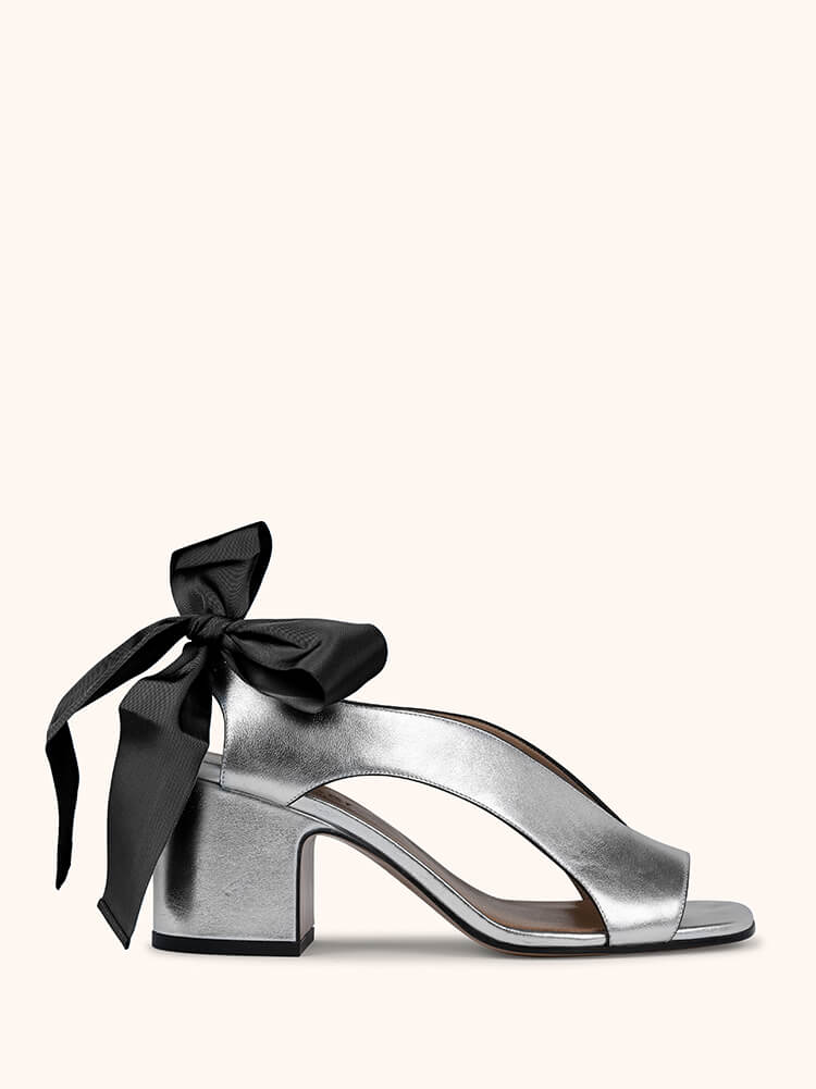 Nomasei + Adora Silver Sandals