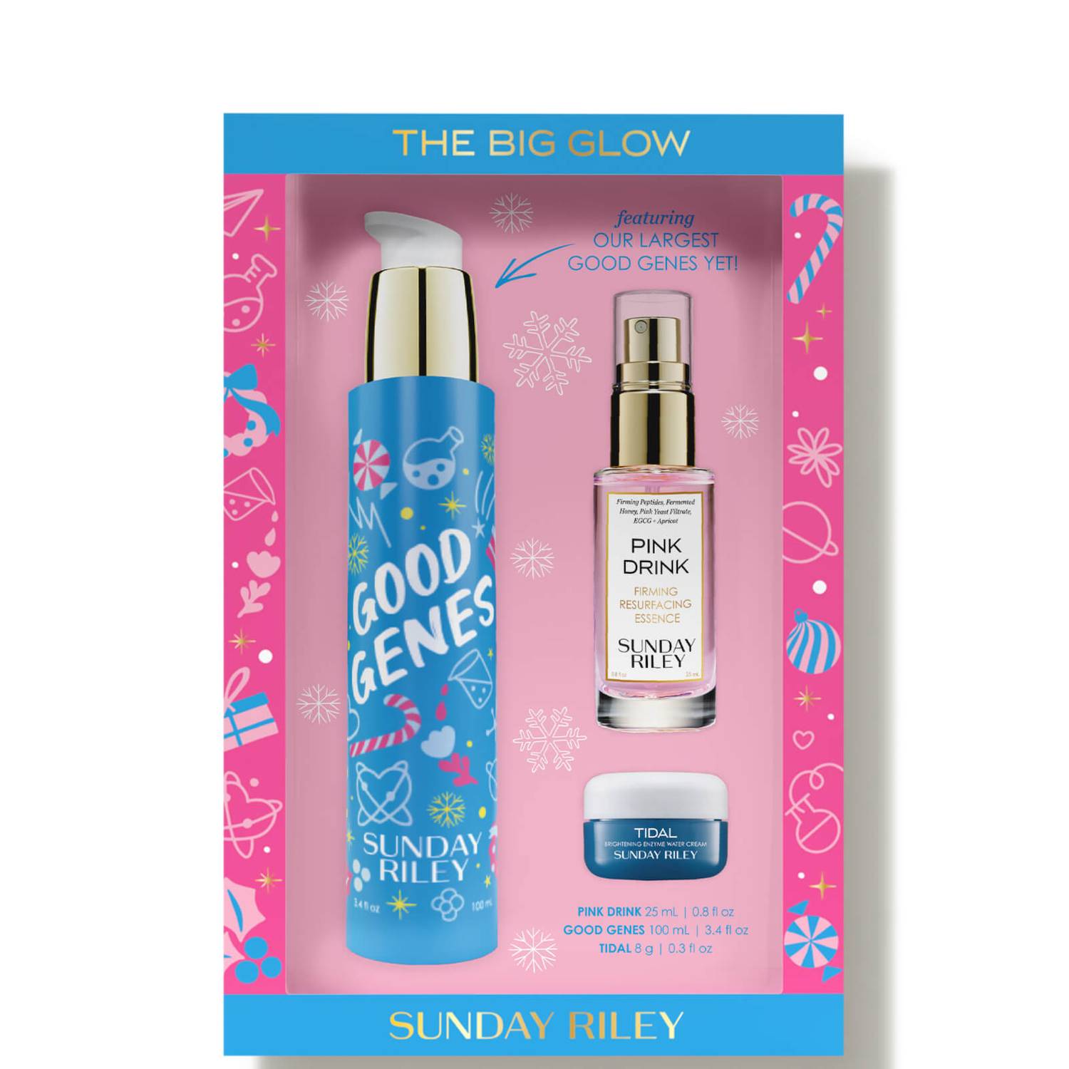 Sunday Riley + The Big Glow Deluxe Good Genes Kit