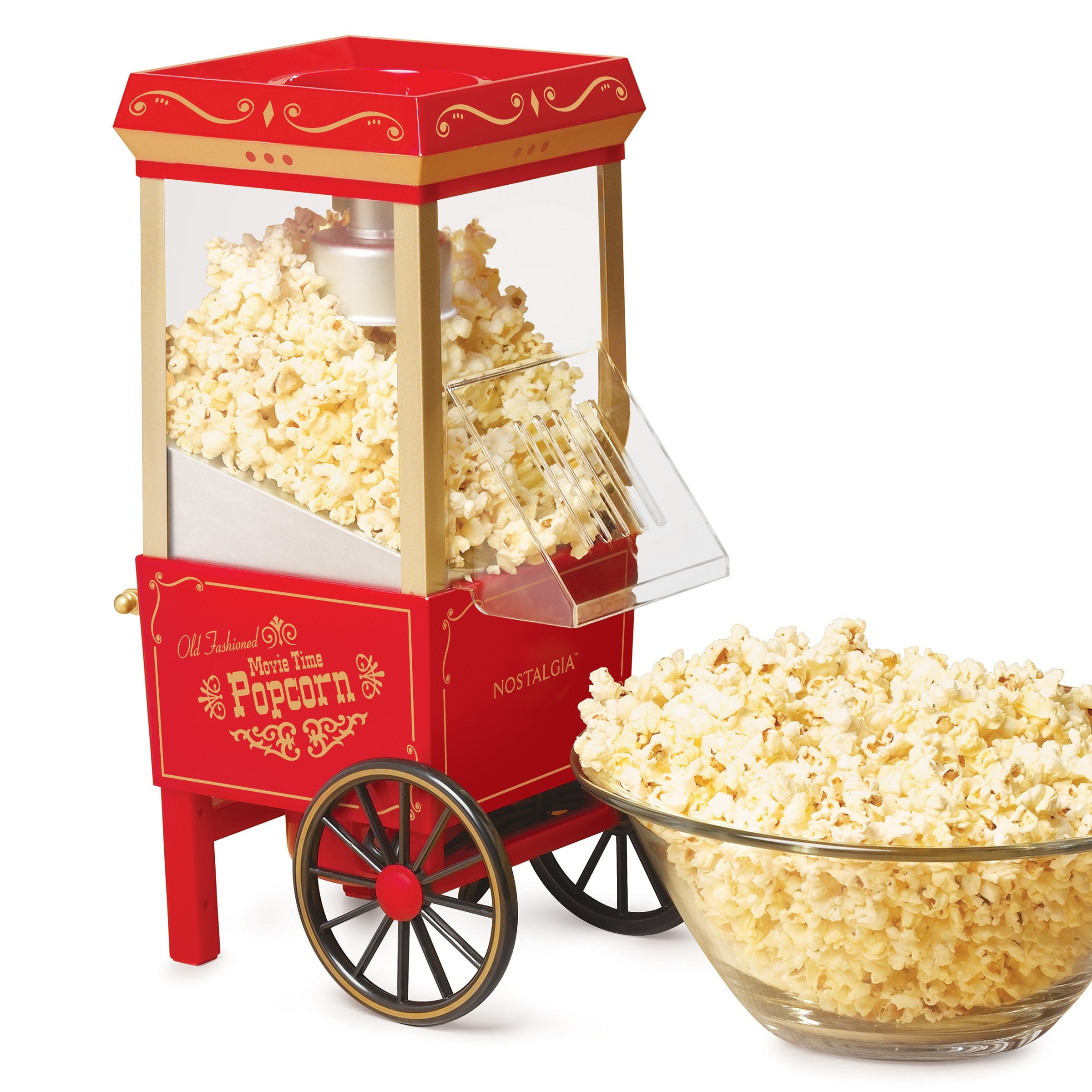 Nostalgia + Old Fashioned Popcorn Machine, 12-Cup