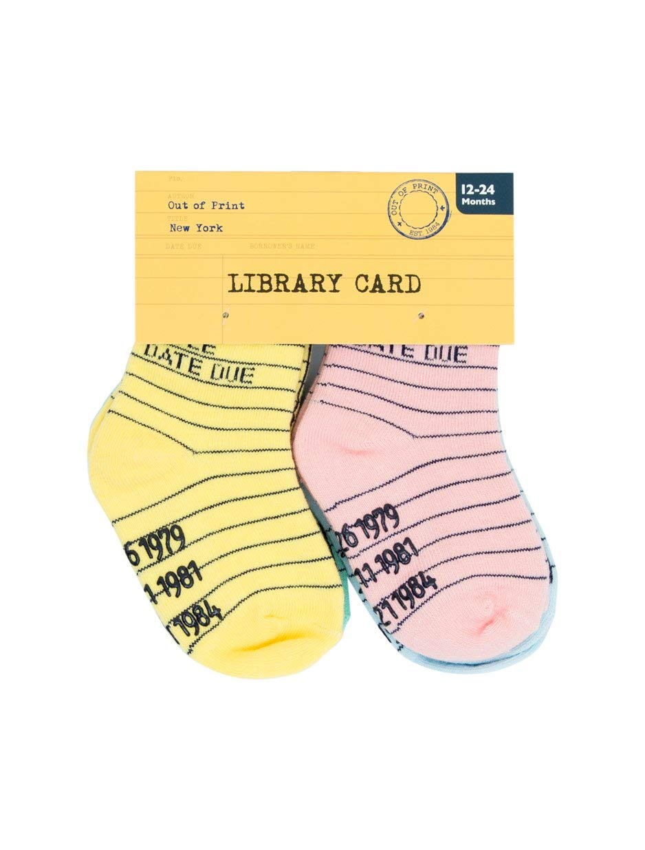 Out of Print + Literary & Book-Themed Unisex Cotton Toddler Socks