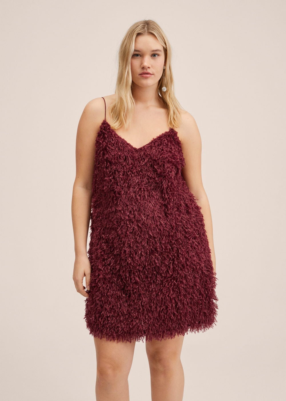 Mango + Feather textured dress