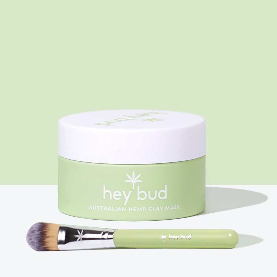 Hey Bud + Clay Mask + Free Applicator Brush (120g)