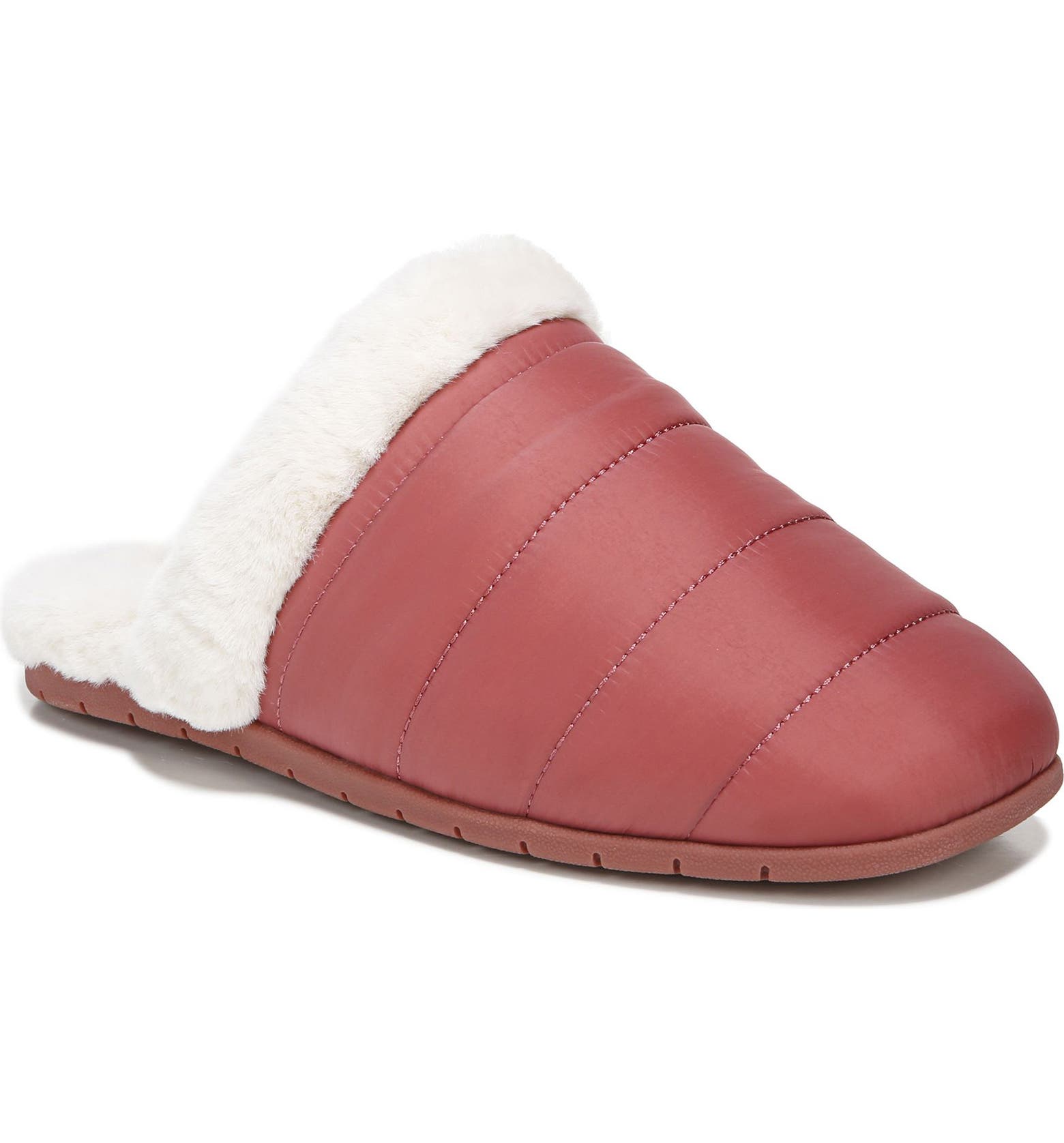 Vionic + Josephine Quilted Faux Fur Lined Slipper