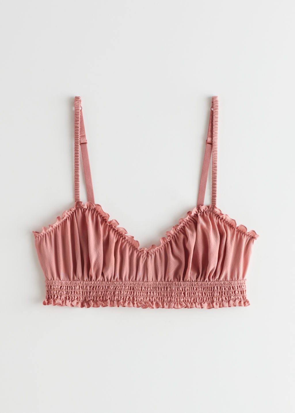 & Other Stories + Frilled Silk Soft Bra