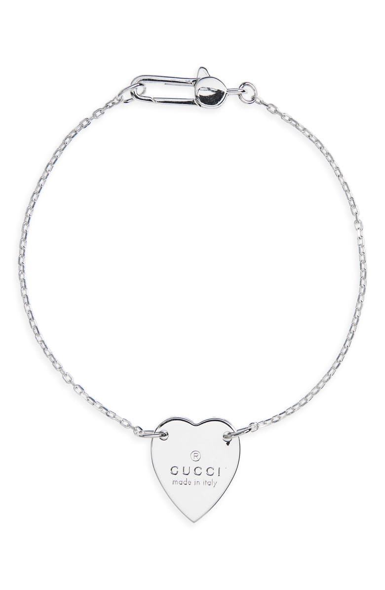 Gucci + Trademark Heart Chain Bracelet