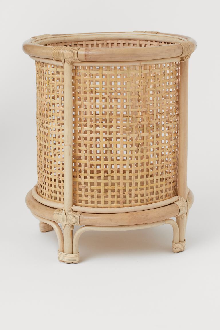 H&M Home + Large Rattan Plant Pot