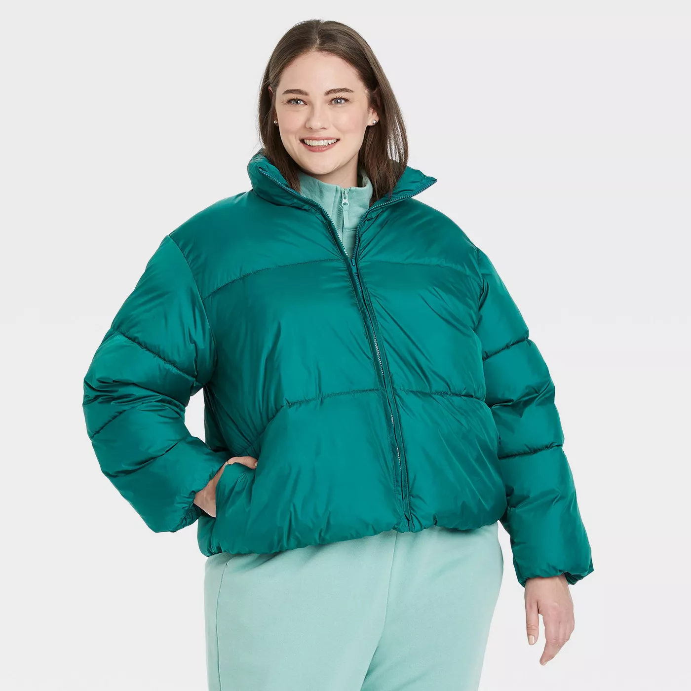 A New Day + Women’s Short Matte Puffer Jacket