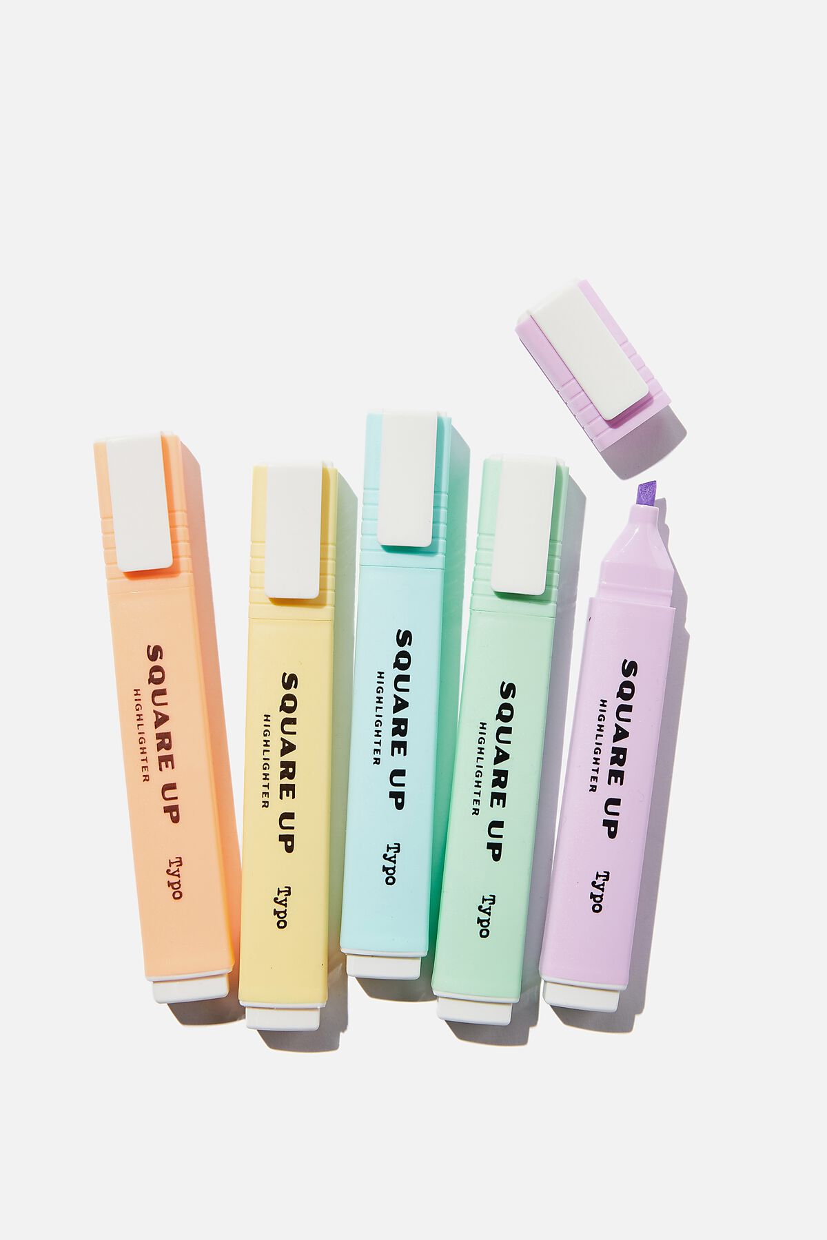 Typo + Square Up Highlighter 5Pk