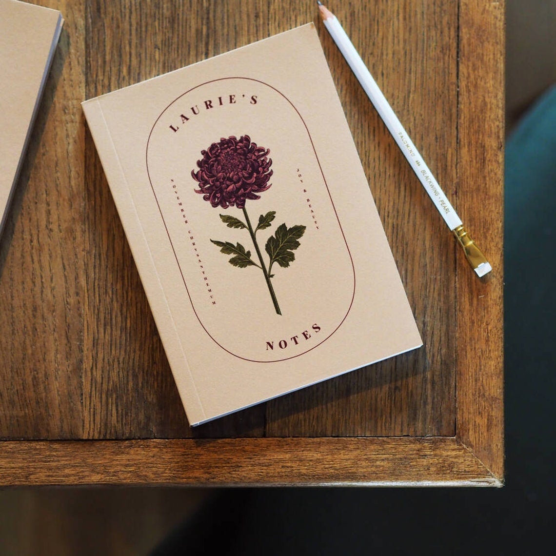 andsotheymade + Personalised Birth Flower Notebook