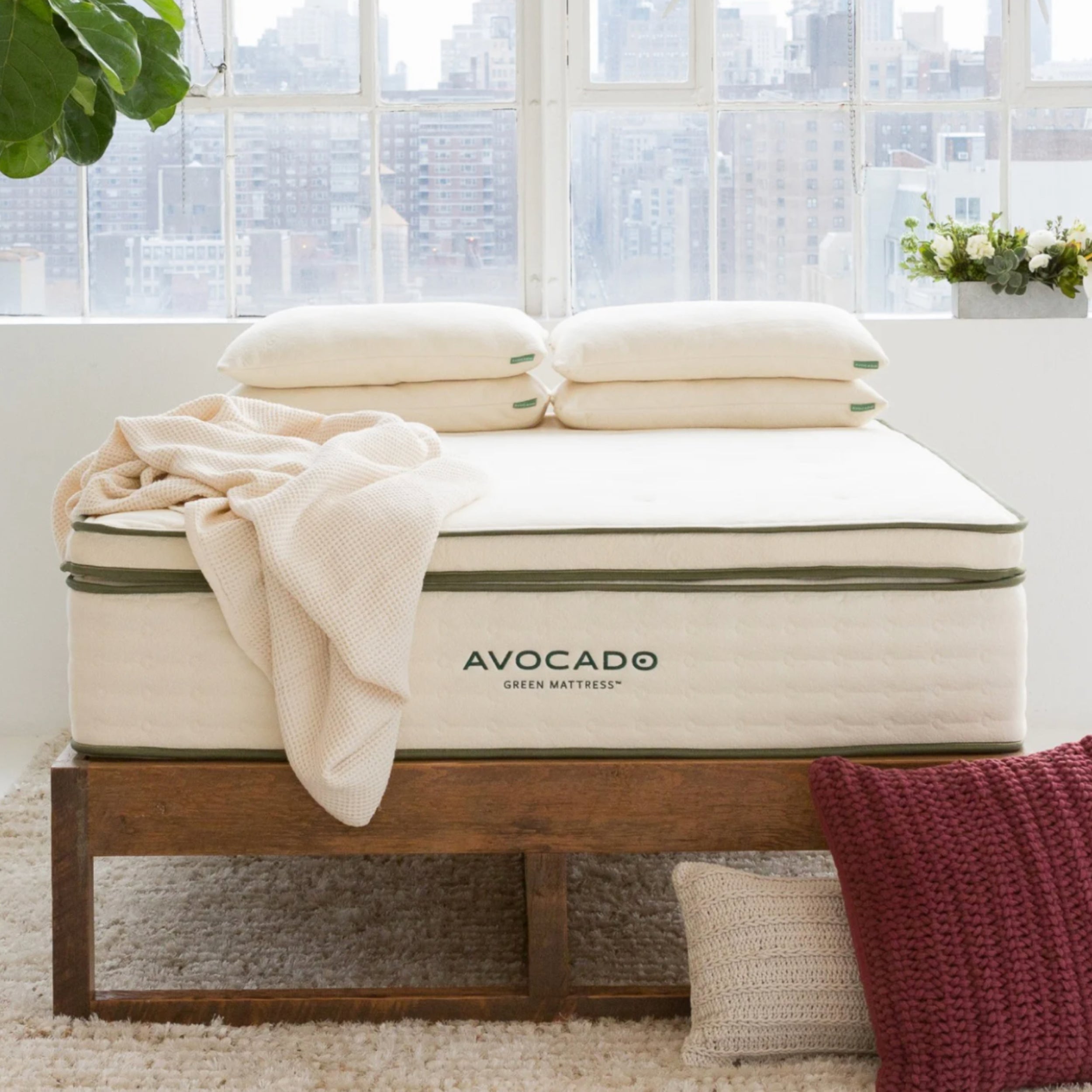 Avocado + Vegan Mattress Topper (Full)