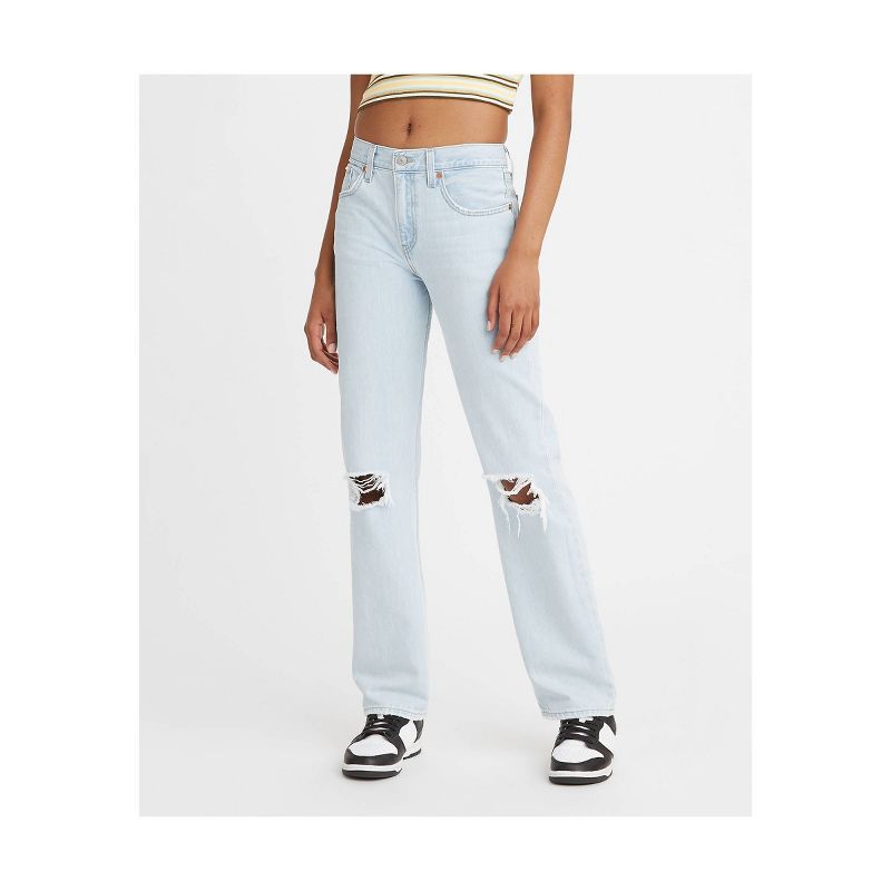 Levi’s + Mid-Rise Low Pro Straight Jeans