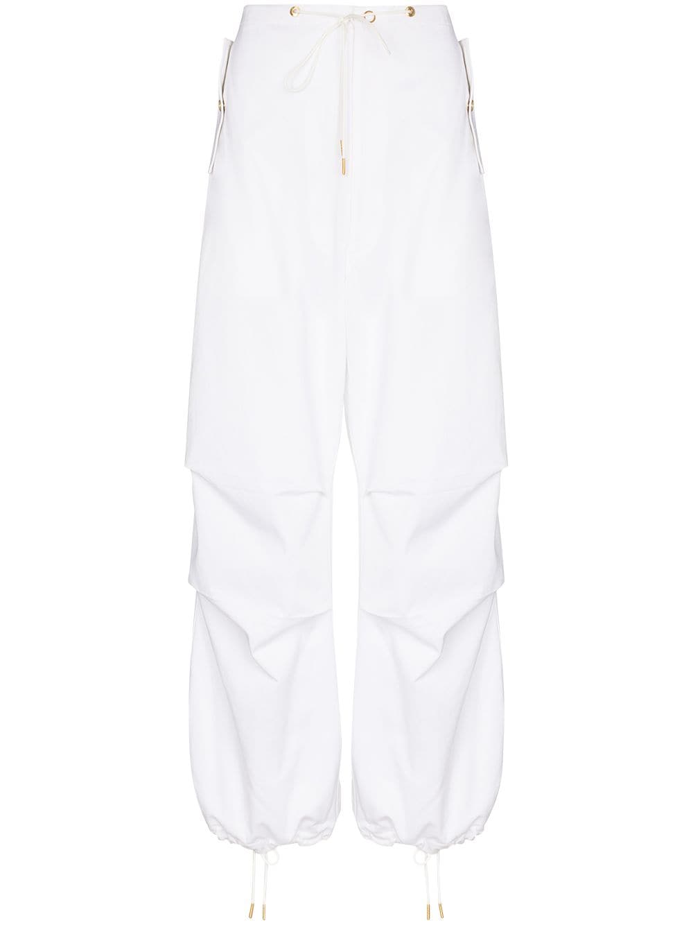 Dion Lee + Drawstring waist wide-leg trousers