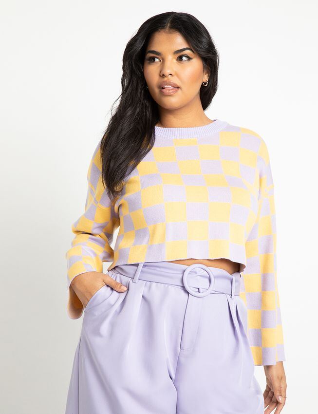 Eloquii + Cropped Boxy Sweater