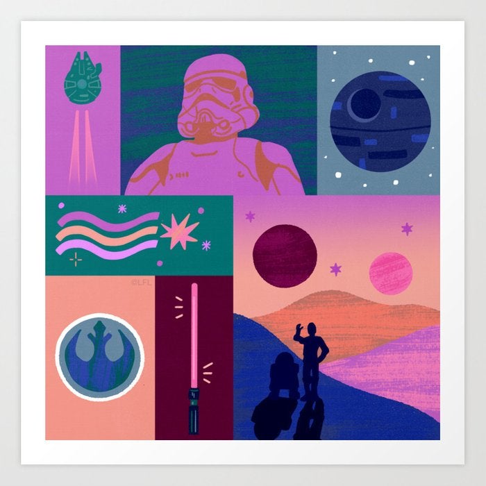 Society6 + “Galaxy Dreams” by Jenny Chang-Rodriguez Art Print