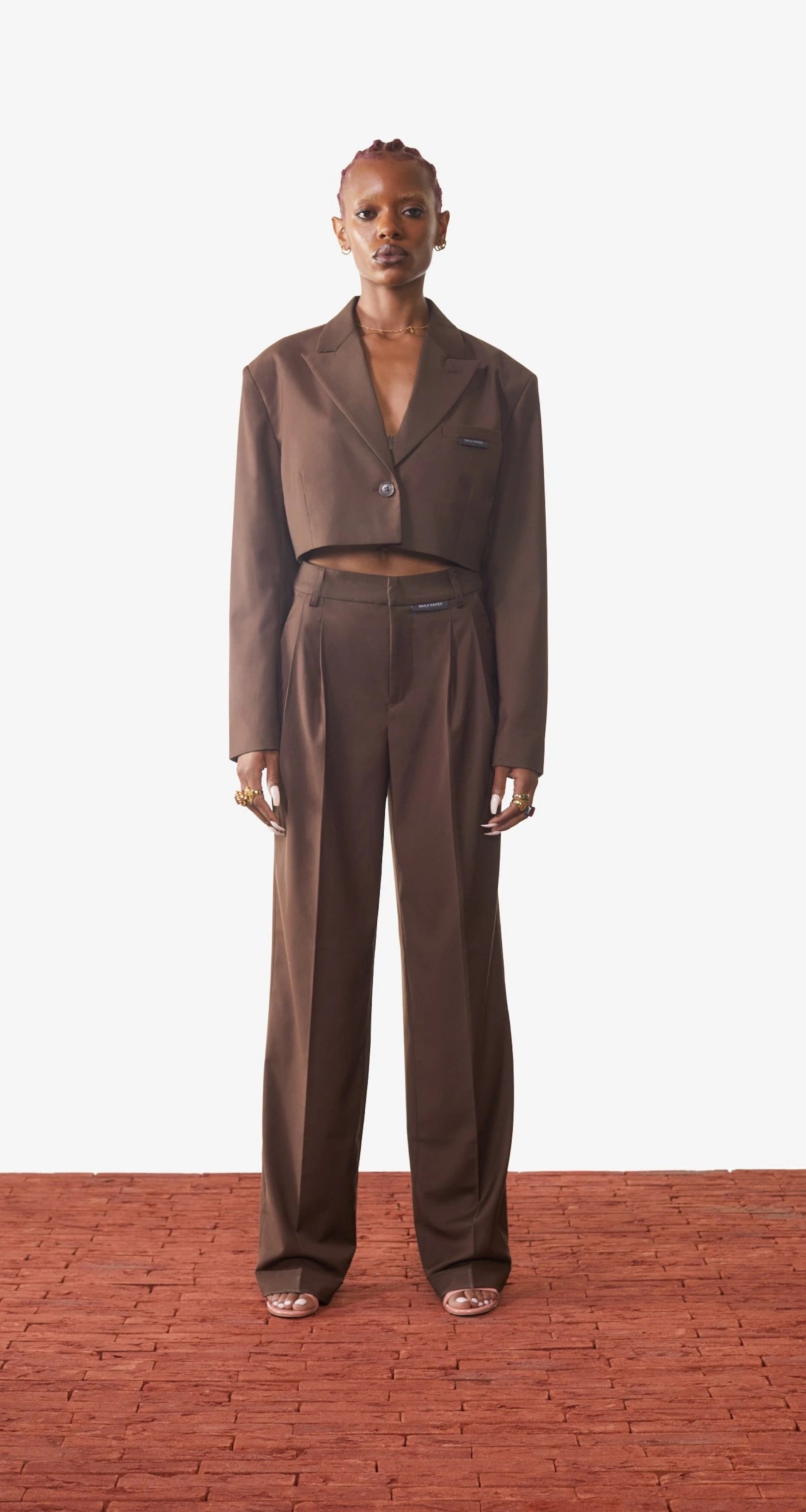 Daily Paper + Brown Marimba Blazer