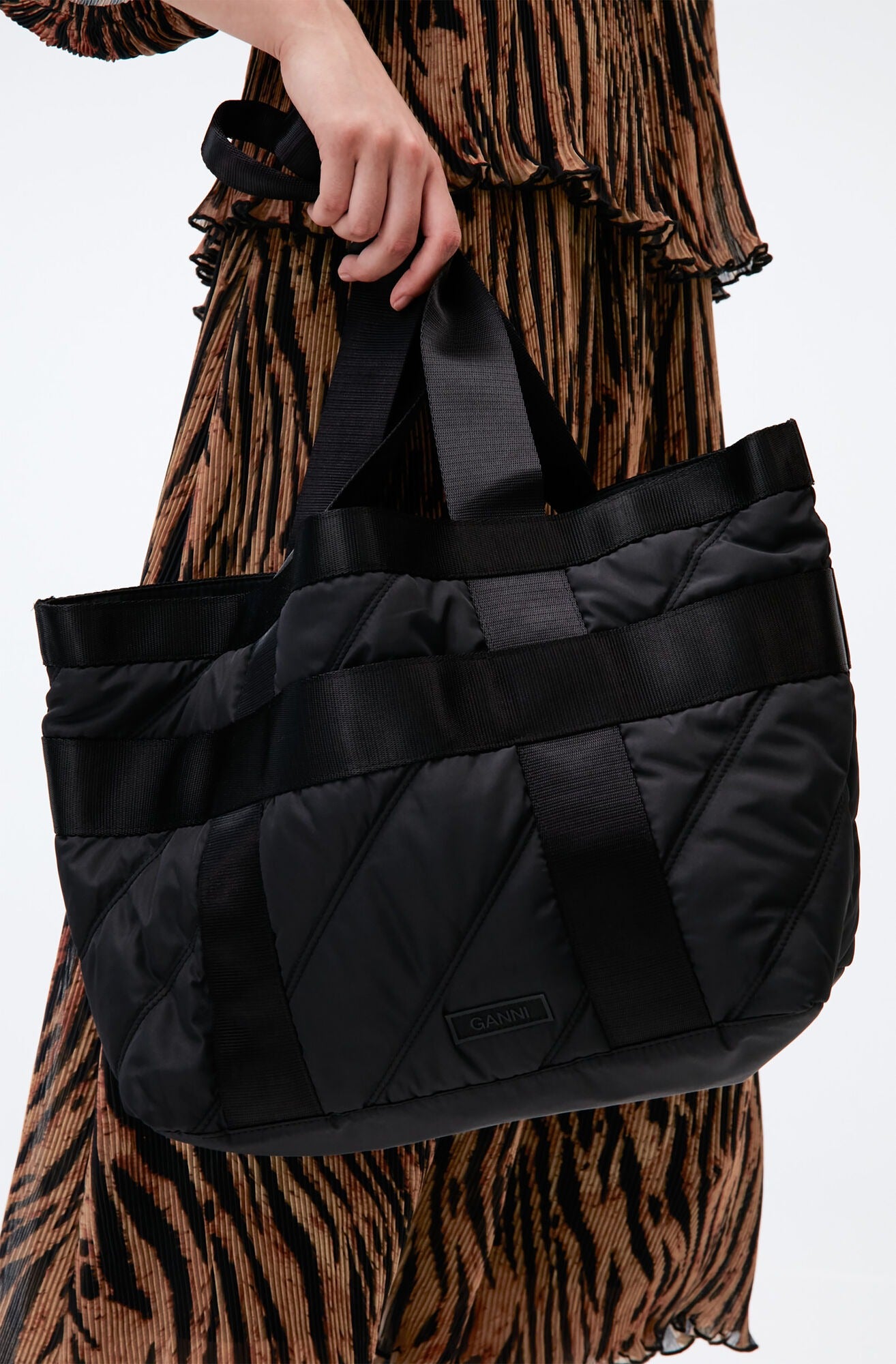 Ganni + Quilted Recycled Tech Eastwest Tote