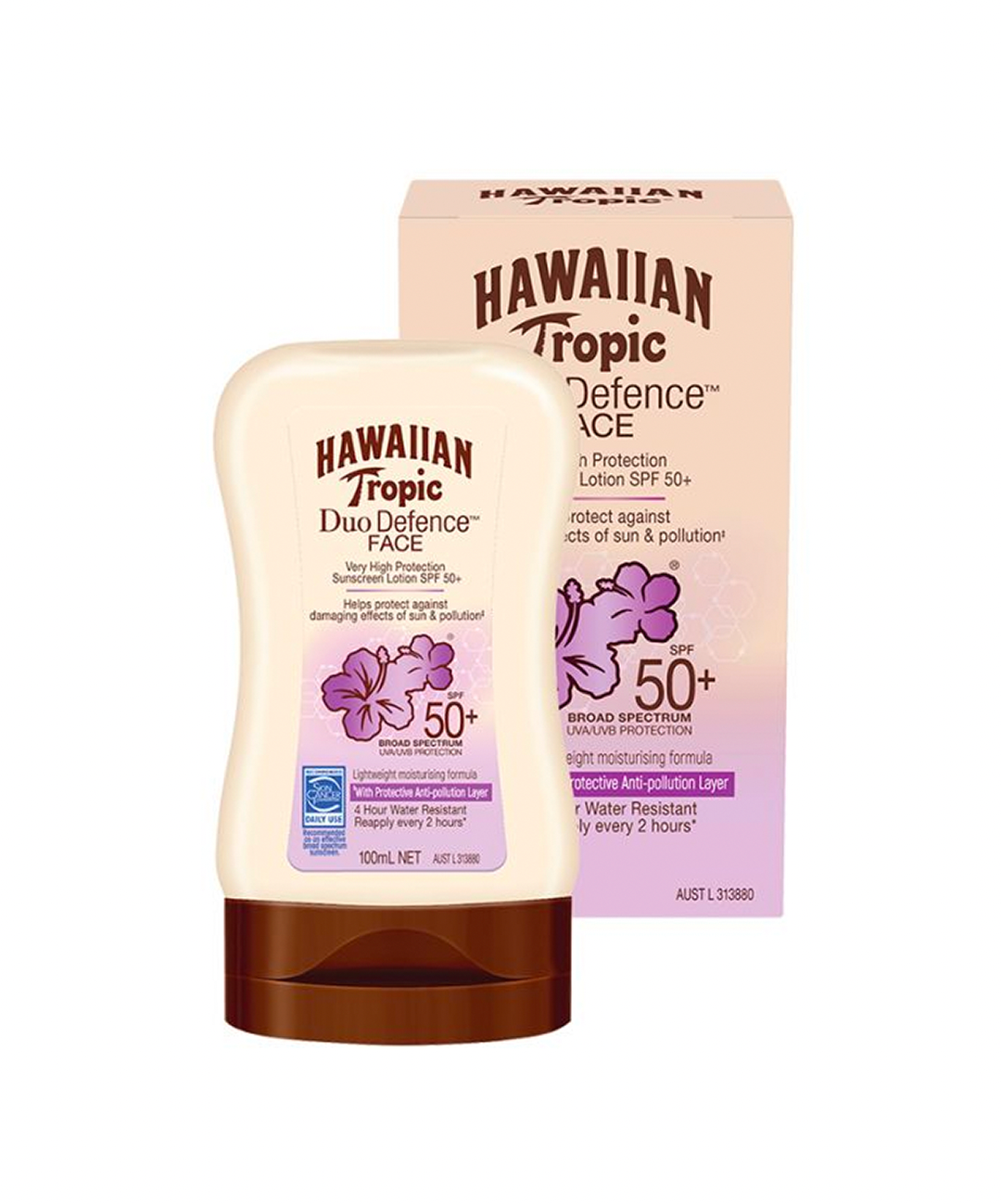 Hawaiian Tropic + SPF 50+ Silk Hydration Face Lotion
