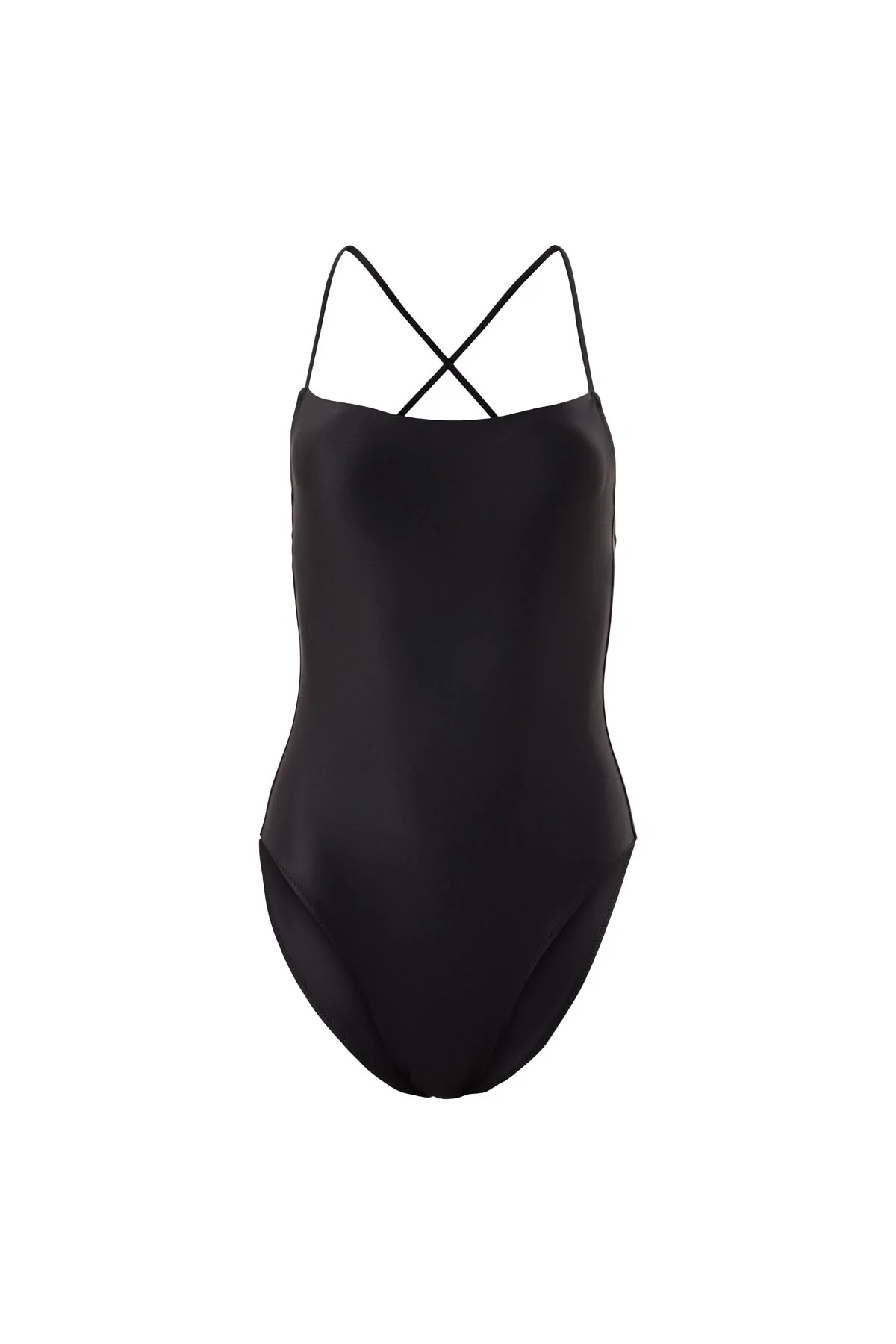 Girlfriend Collective + Black Byron Straight Neck One Piece