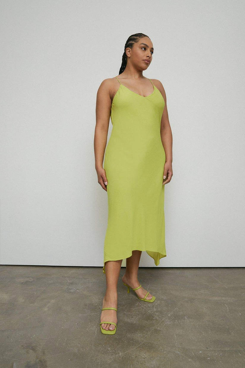 Warehouse Plus Size Slip Maxi Dress