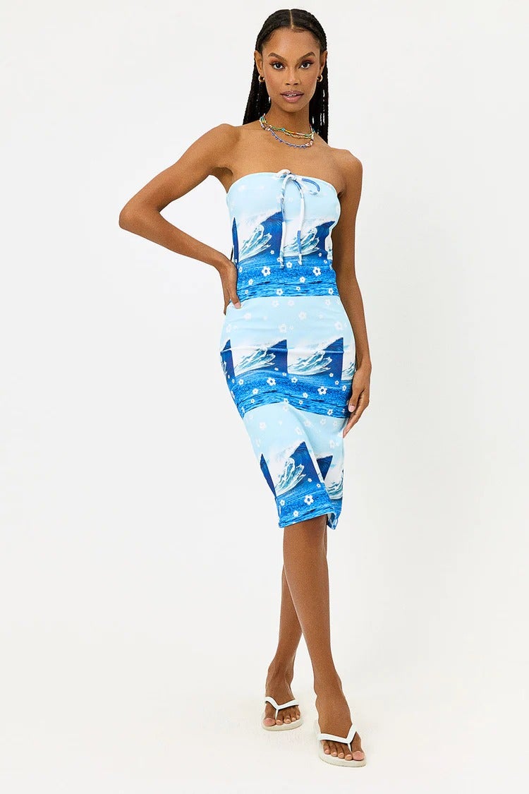 Frankies Bikinis + Hope Terry Strapless Dress