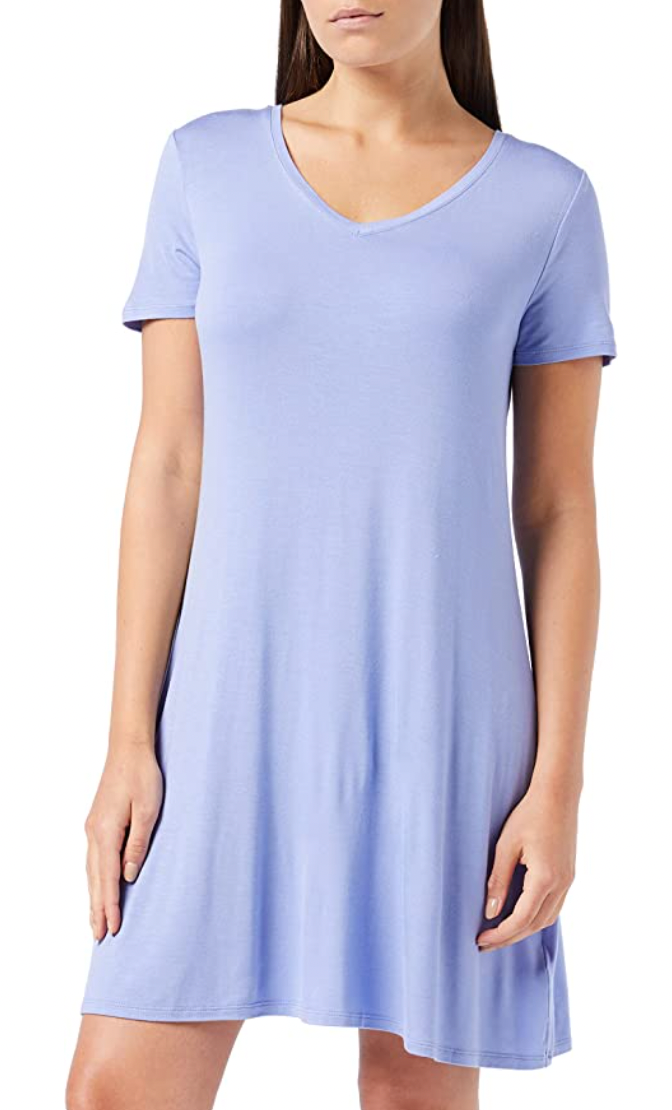 Amazon Essentials Standard Short Sleeve V Neck Swing Dress