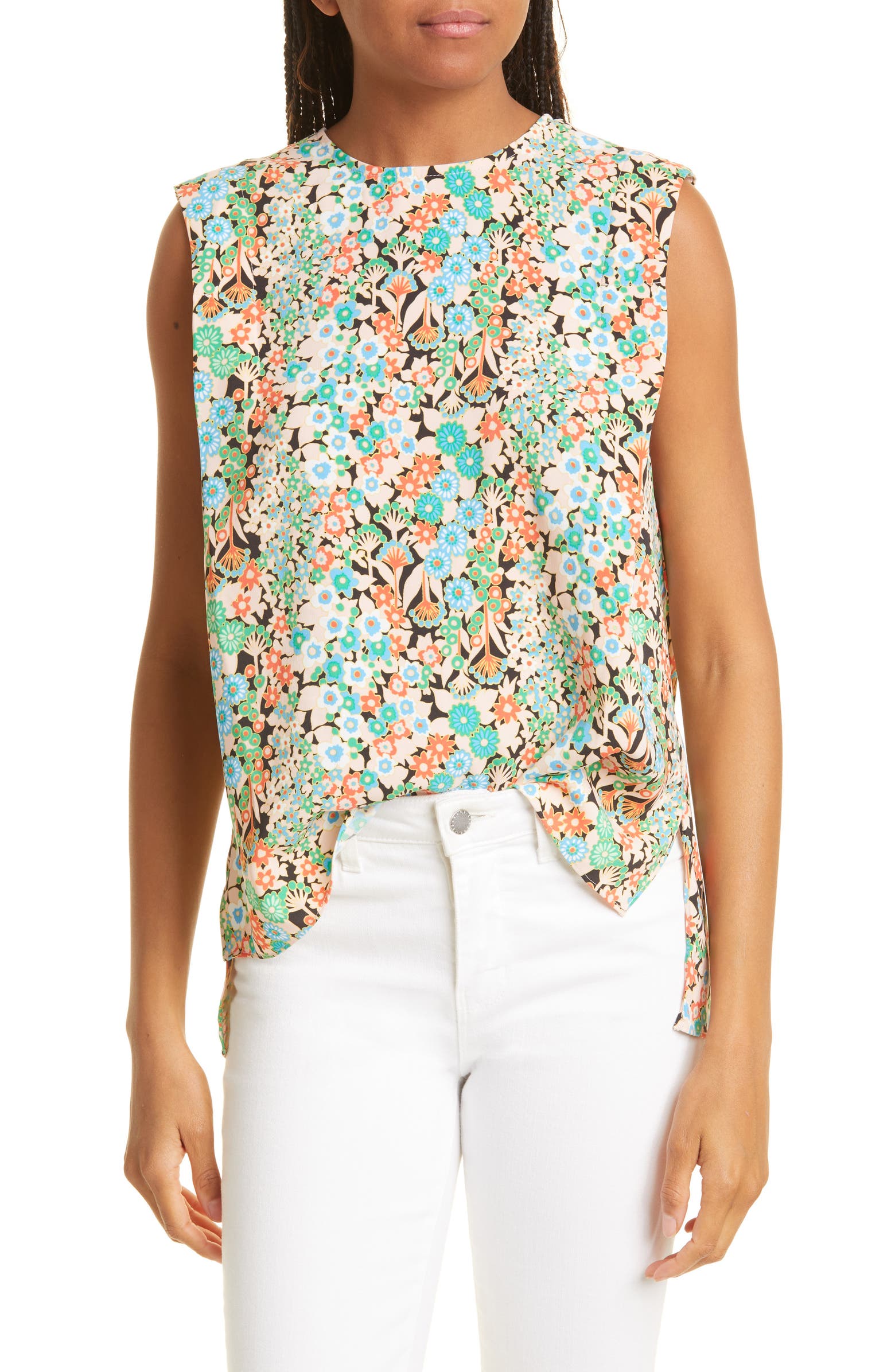 Ted Baker London Nelliy Floral Sleeveless Woven Top