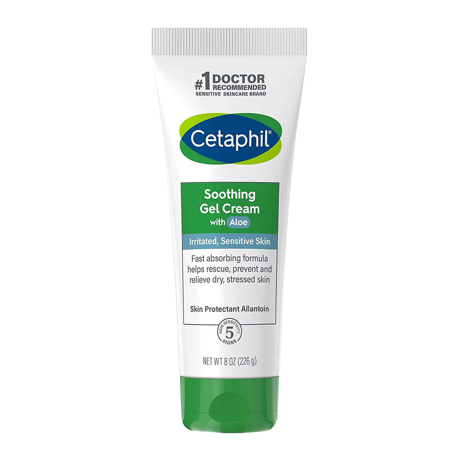 Cetaphil + Soothing Gel-Cream With Aloe, Medium, Fragrance Free, 3oz (85g)