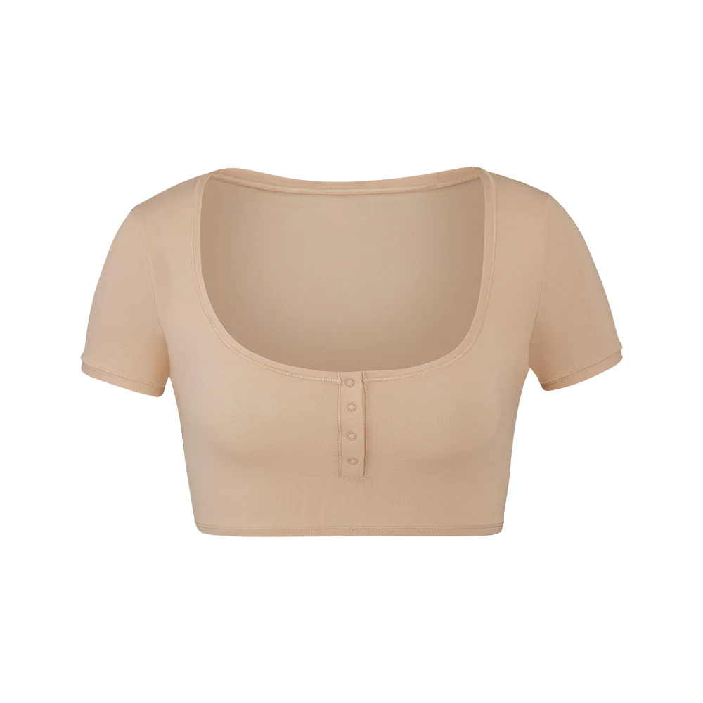 Skims + Fits Everybody Henley Crop Top