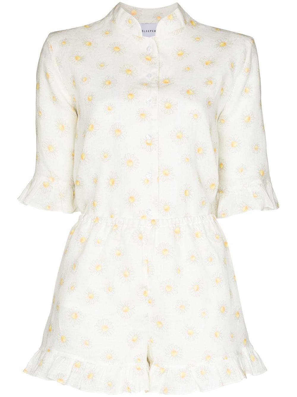 Sleeper + Daisy-Print Pyjama Set