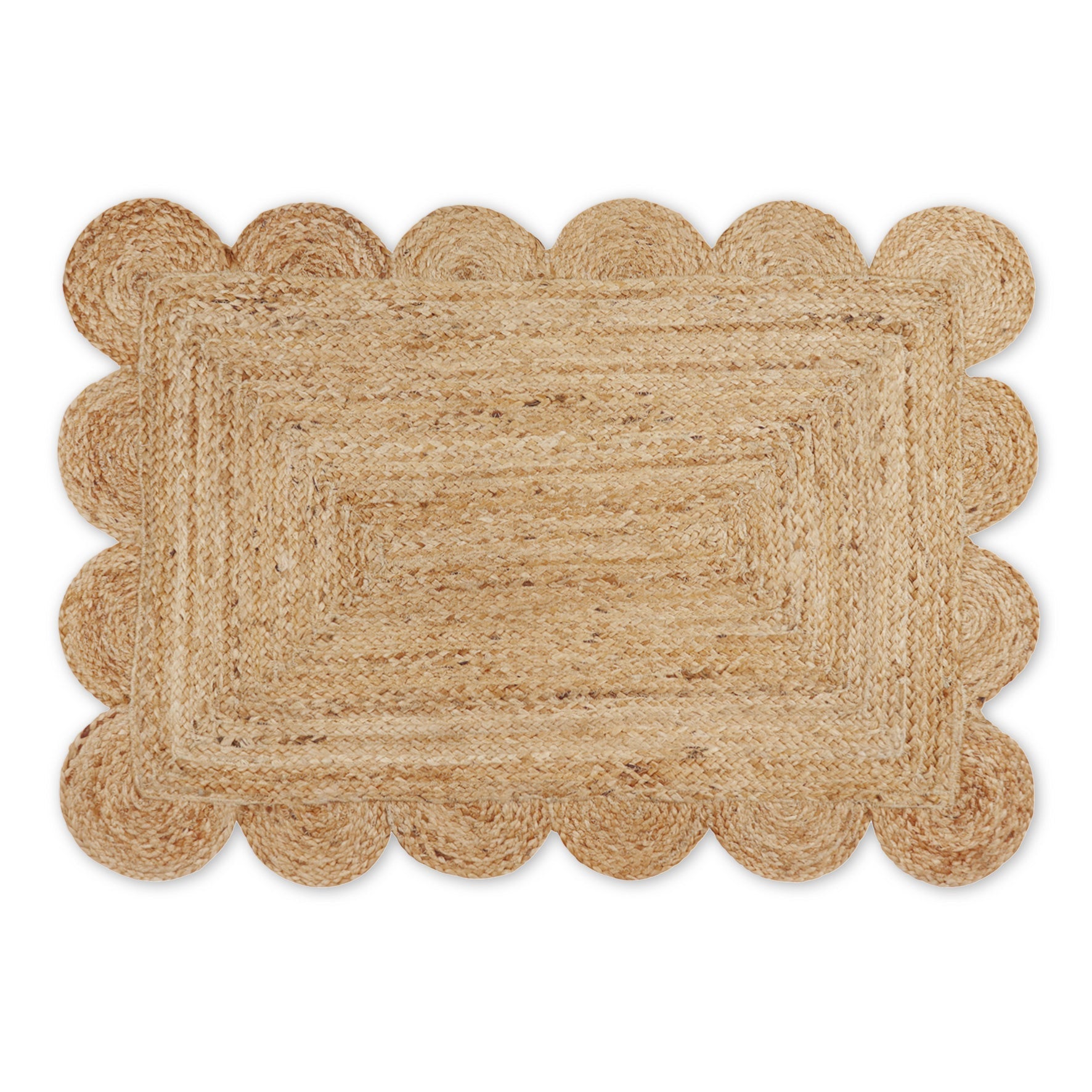 Madras Link + Scallop Jute Mat