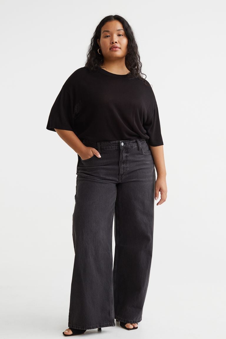 H&M + H&M+ Wide Low Jeans
