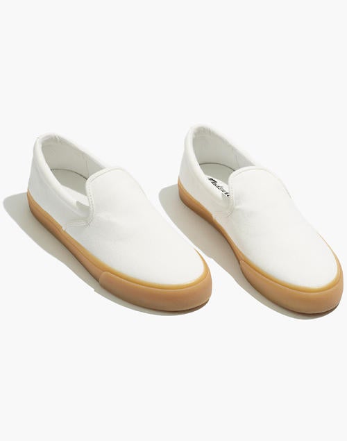 Madewell + Sidewalk Slip-On Sneakers In Recycled Canvas
