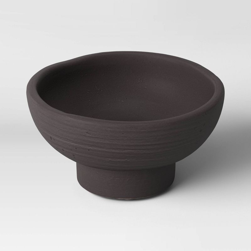 Threshold + Modern Footed Bowl Dark Gray