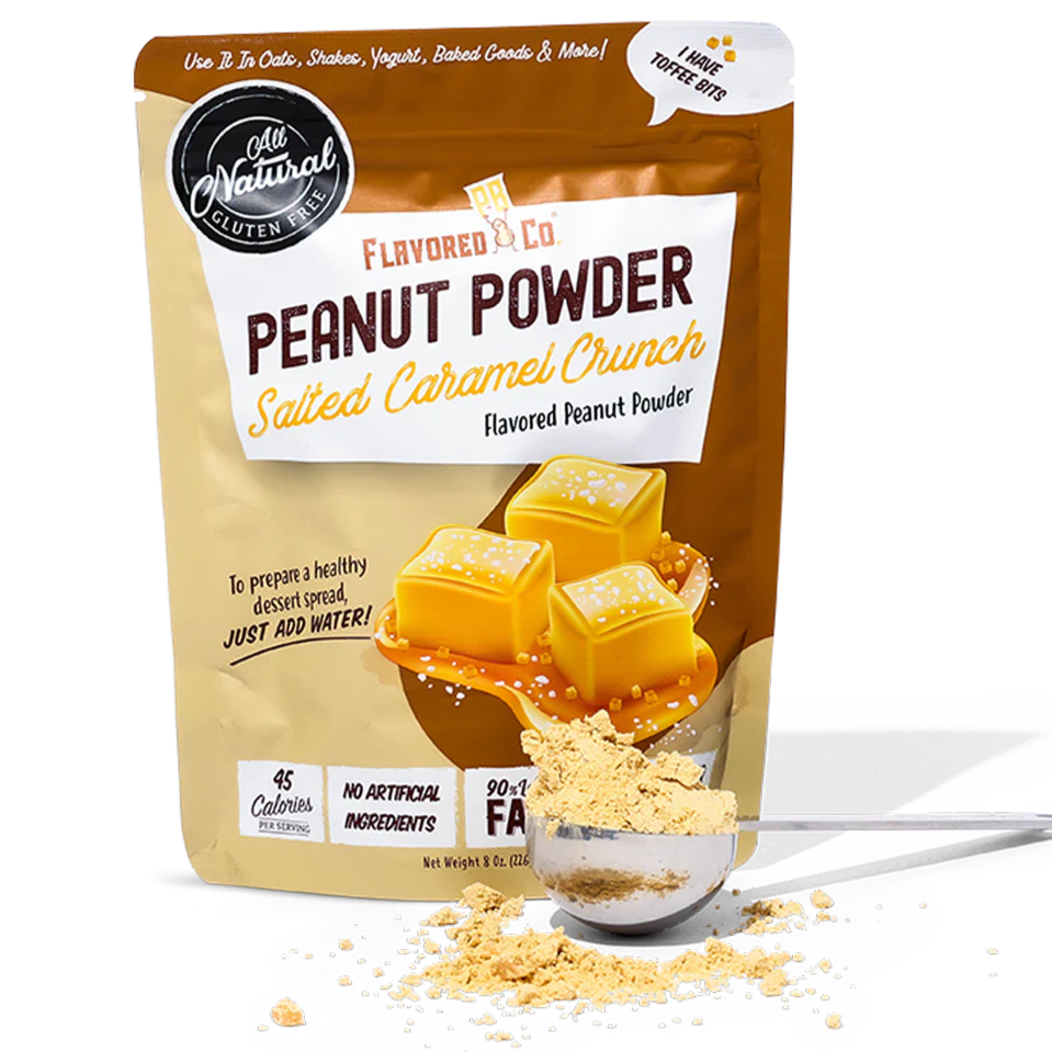 Flavored PB Co. + Salted Caramel Crunch Flavored Peanut Powder