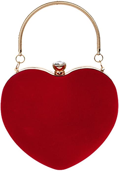 Meliya + Heart Shaped Clutch Handbag