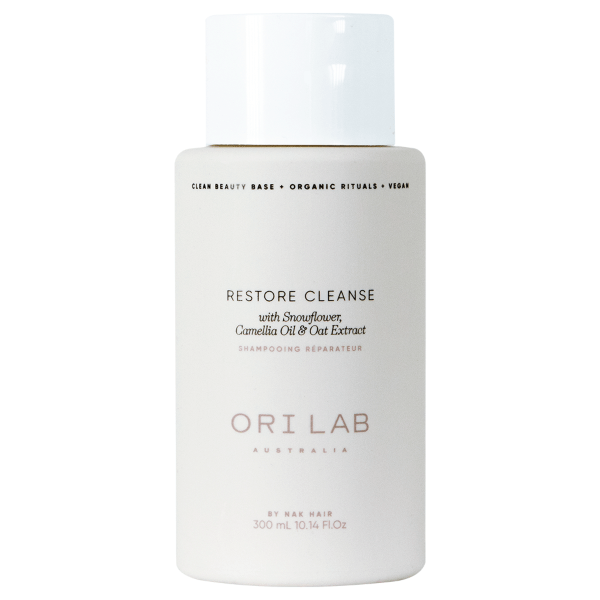 NAK hair + ORI Lab Restore Cleanse Shampoo